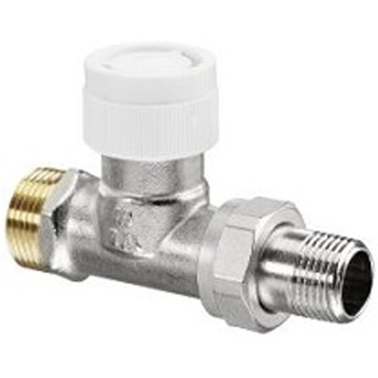 Вентиль Oventrop серия AV9, DN-15, 3/4", 1/2", Н ЕК-Н, проходной, никелированный