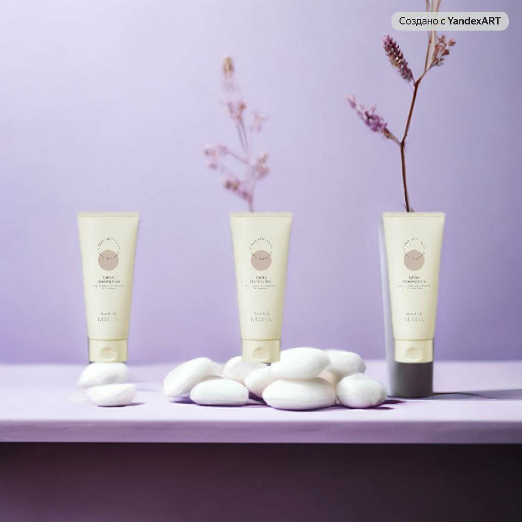 Пенка для умывания Missha Creamy Latte, с маслом Какао и медом, 172 мл, 3 шт