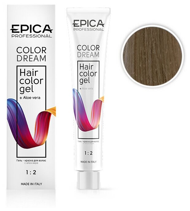 Гель-краска EPICA Professional COLORDREAM, 9.71 блондин шоколадно-пепельный, 100 мл.