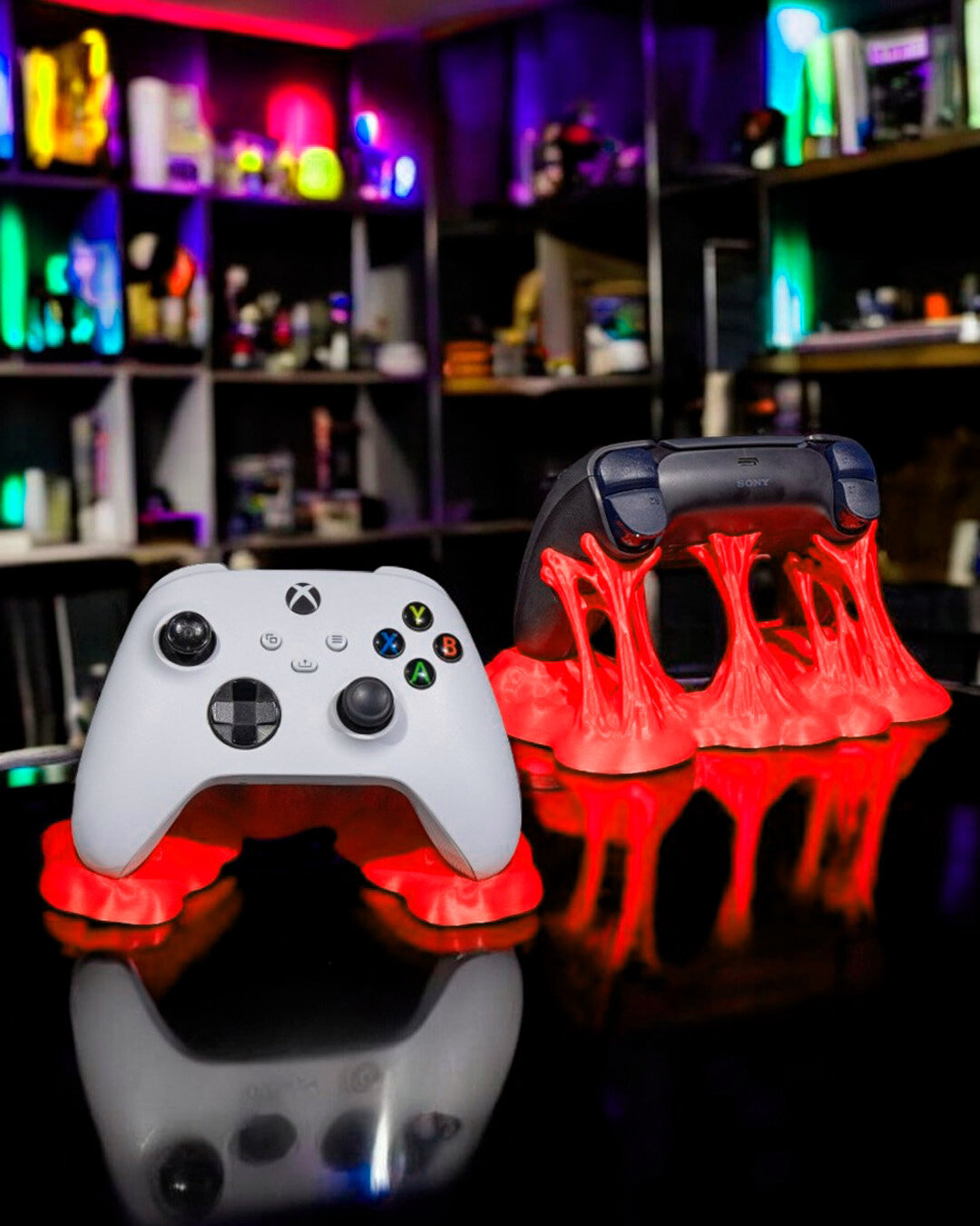 Держатель контролера "Кровь" для Xbox, красного цвета, будто тянущаяся жидкость
