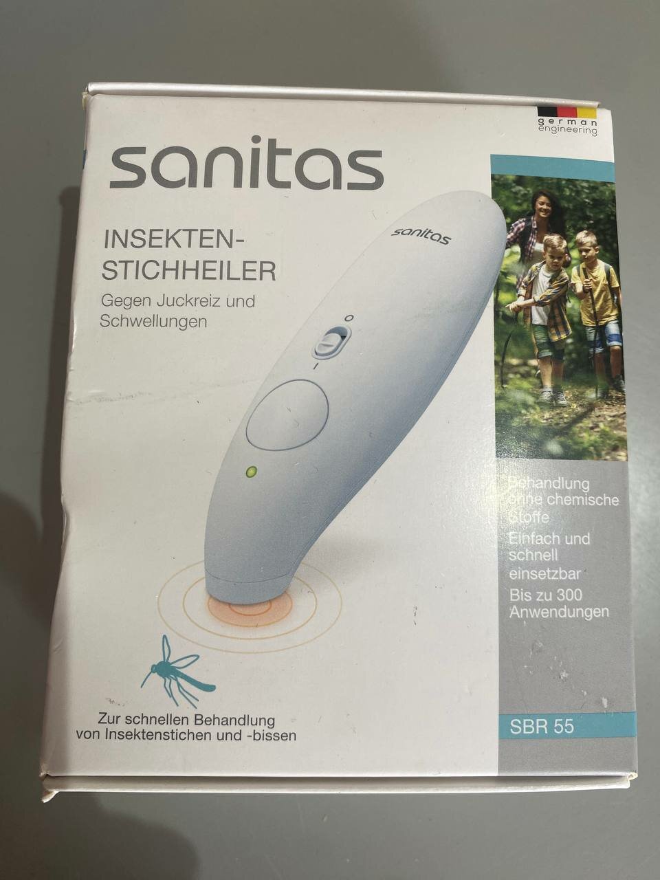 Эффективное средство от укусов насекомых и зуда "Sanitas"