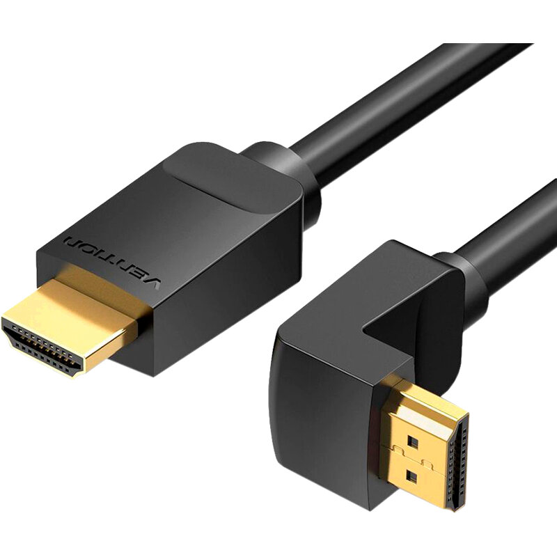 Vention Кабель HDMI2.0 Vention AAQBH, позолоченные контакты, угол 270 (2.0м) (ret)