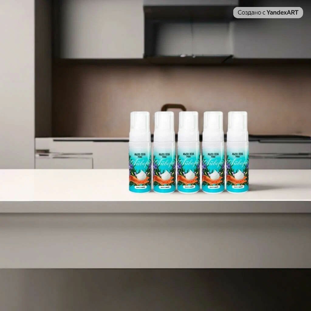 Мыло-пена "Айвори" с ароматом трав 150мл х 5шт