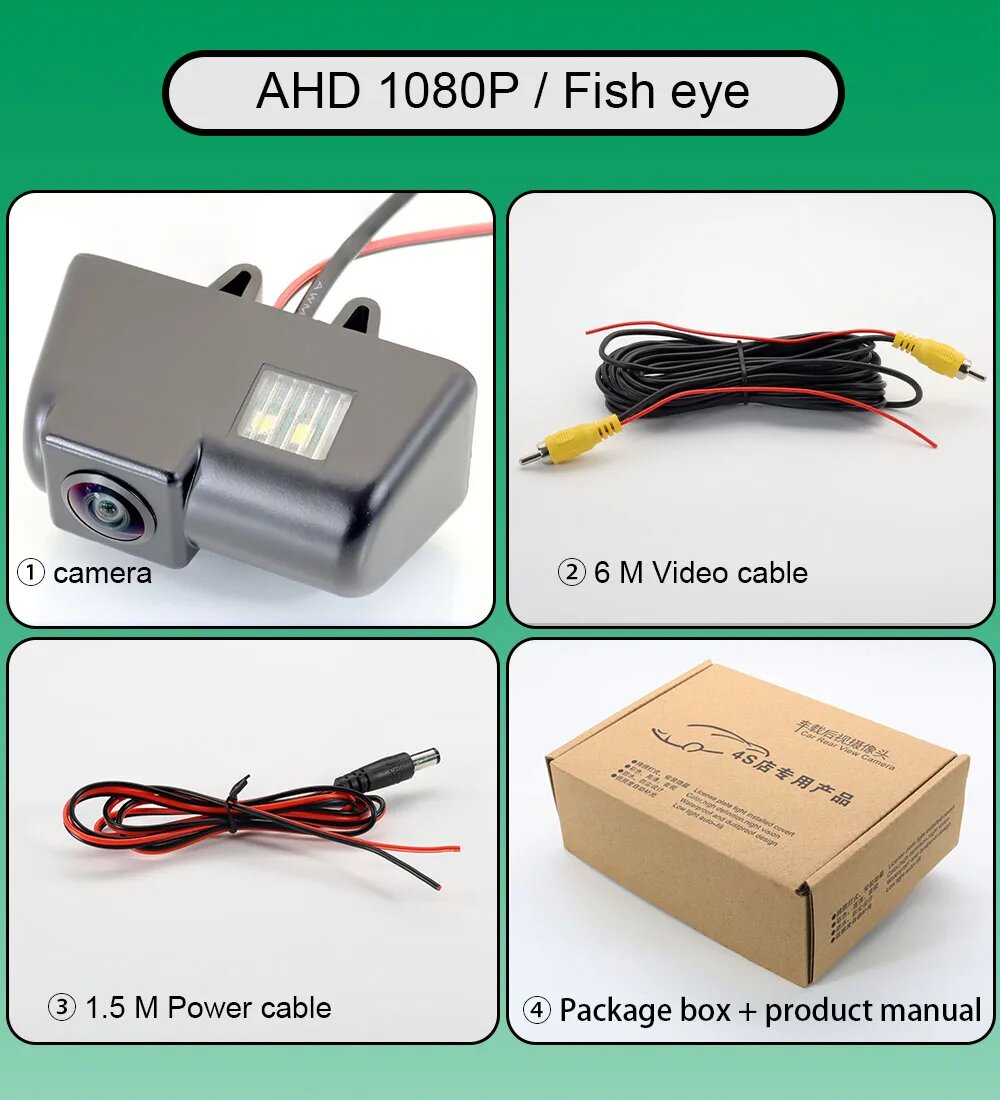 AHD 1080P 170 ° рыбий глаз камера заднего вида для Ford Transit MK6 MK7 2000 ~ 2013 Tourneo 2008 ~ 2014 HD камера ночного видения