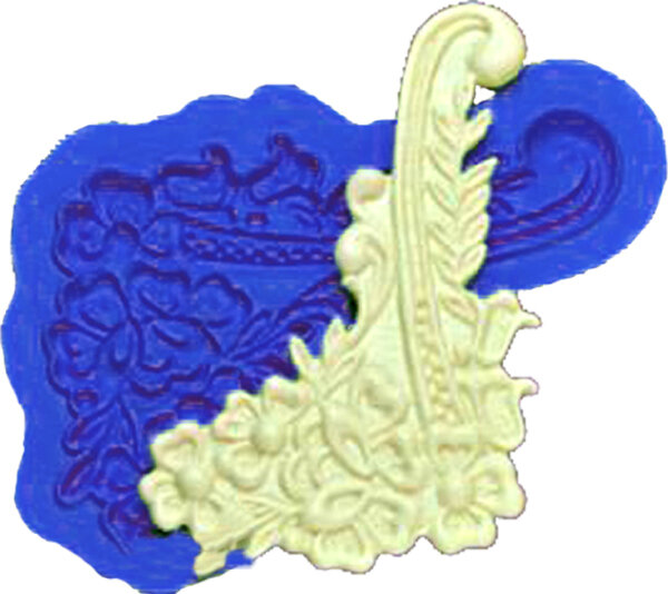 Молд для шоколада/мастики силиконовый Ширли правый (Набор из 1 шт.)