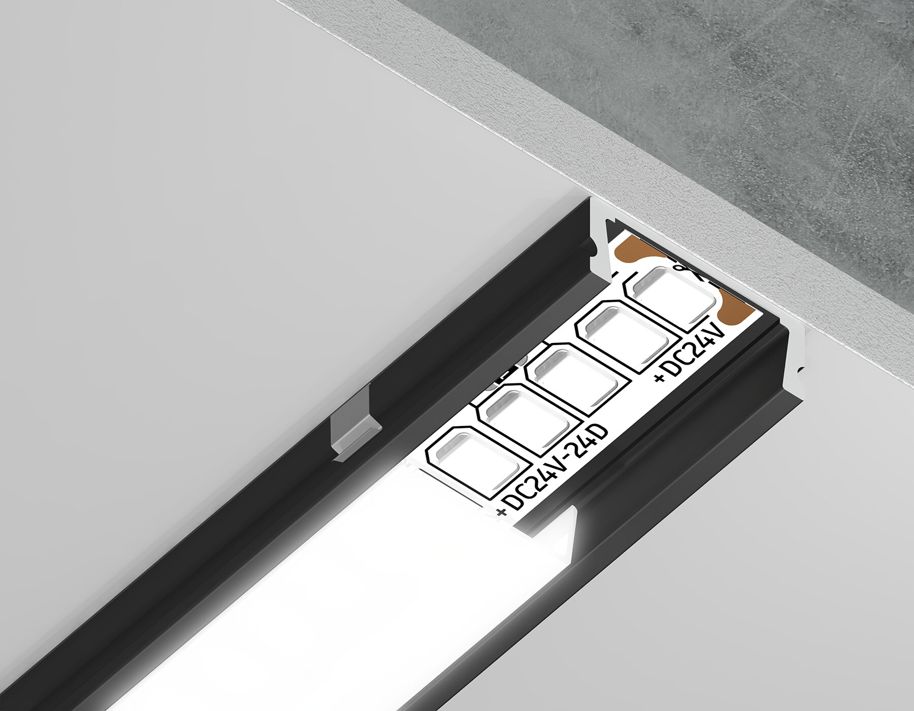 Профиль Ambrella light ILLUMINATION GP1700BK