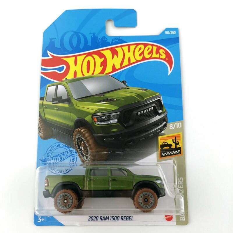Машинка Mattel Hot Wheels 2021 C4982 2020 Ram 1500 Rebel Green