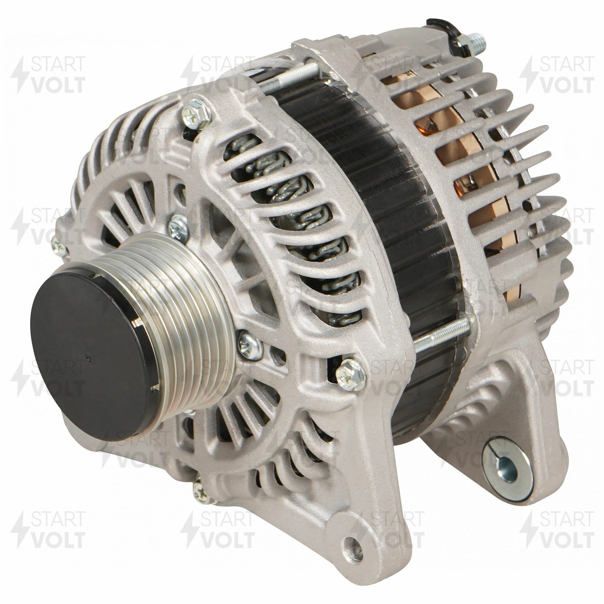 Генератор StartVolt LG1407, для Nissan Qashqai, передний, металл, пластик
