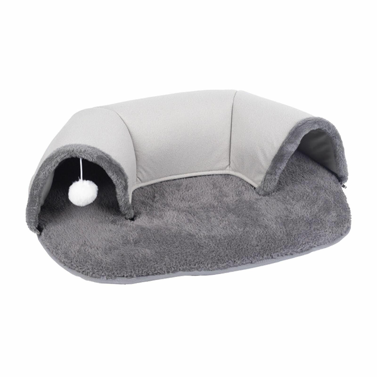 Кровать-туннель для кошек Туннель для домашних животных с кроваткой для кошек 86x61x24см