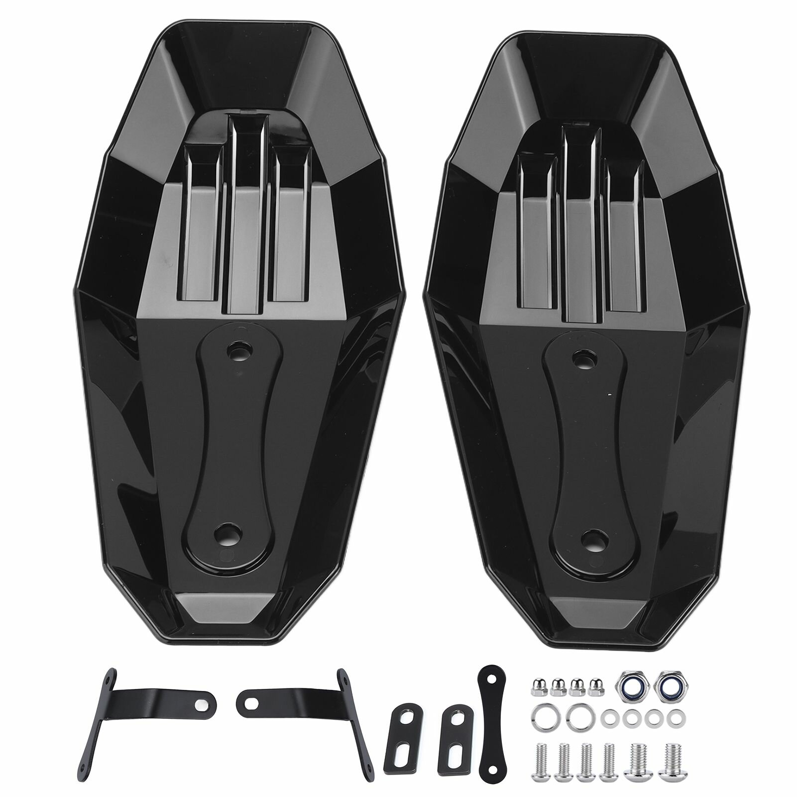 Черная защита рук (дуги) для эндуро и кафе-рейсеров, универсальная