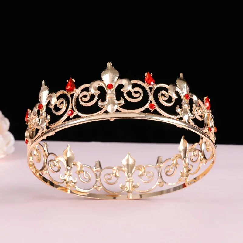 Корона, тип B KC gold, розово-красная