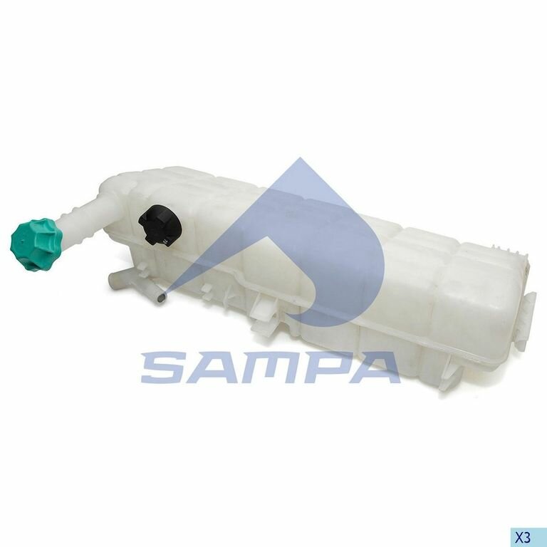 Бачок расширительный 2 системы охлаждения для Камаз 5490, Мерседес Аксор арт 20206301 SAMPA