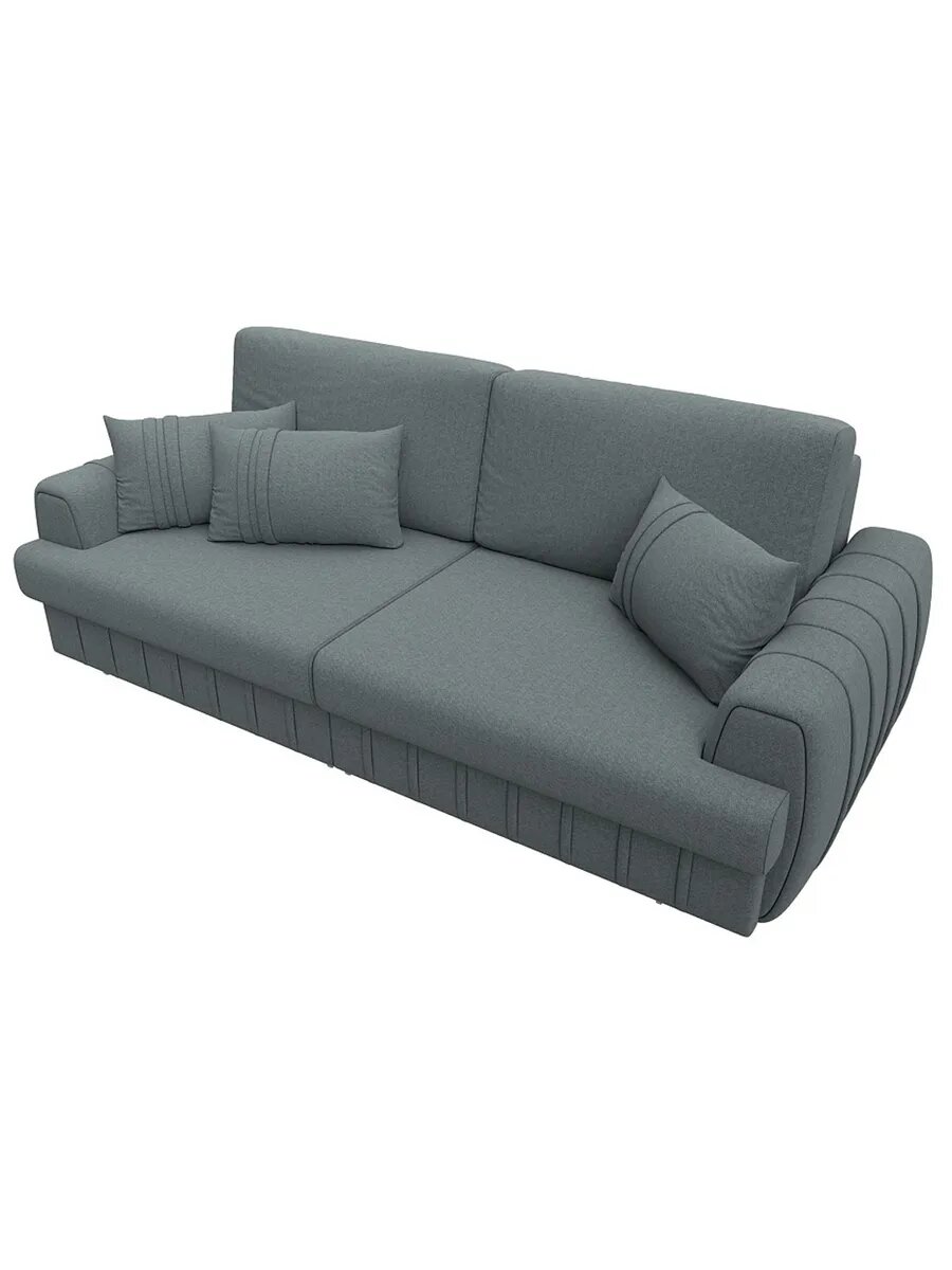 Диван прямой Монако, 240х93х107 см, спальное место 195х160 см, с ящиком для белья, рогожка