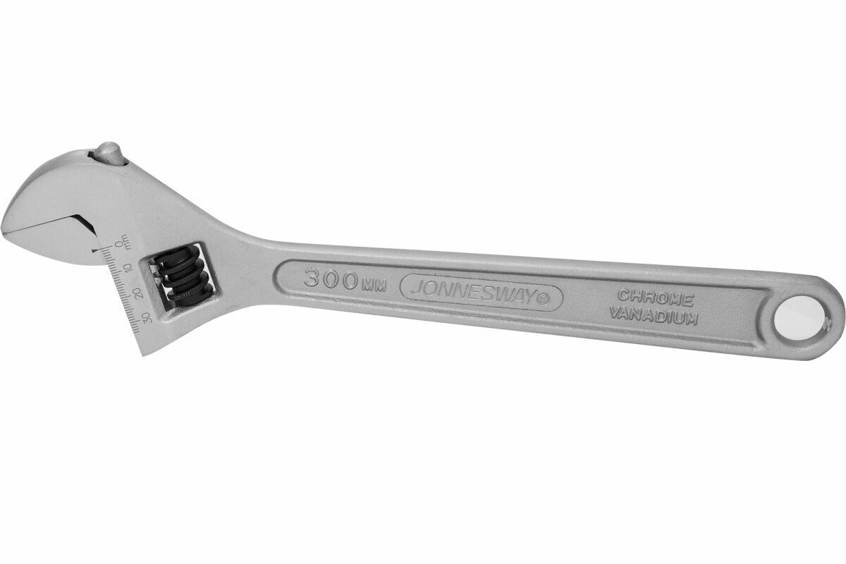Ключ разводной 300 мм, 0-34 мм Jonnesway W27AS12, 48044, изготовлен из хромованадиевой стали