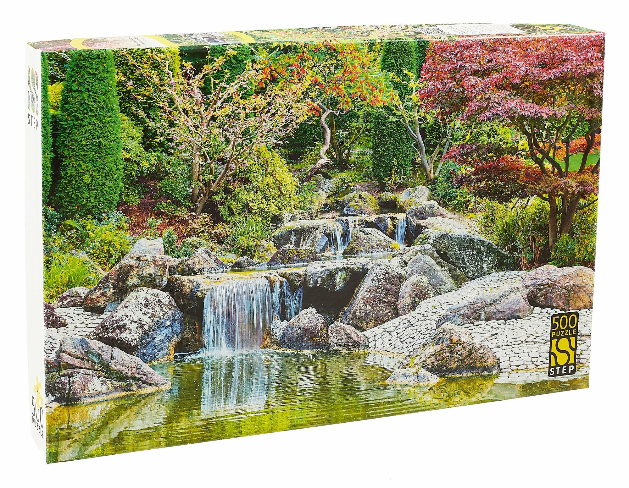 Пазл 500 элементов Step Puzzle "Каскадный водопад в японском саду"