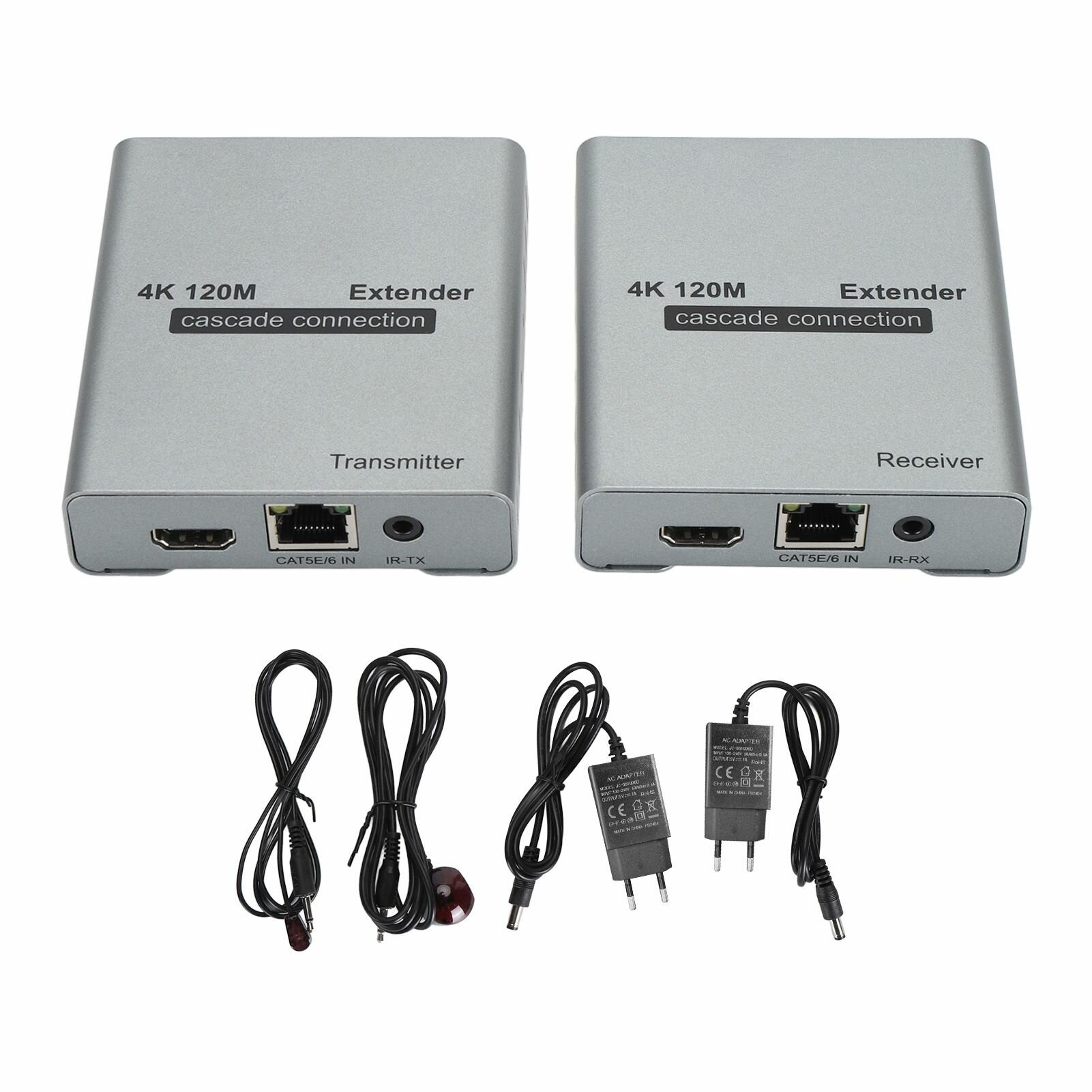 Расширитель HDMI 4K на 120м по LAN CAT5e/Cat6 (EU plug)