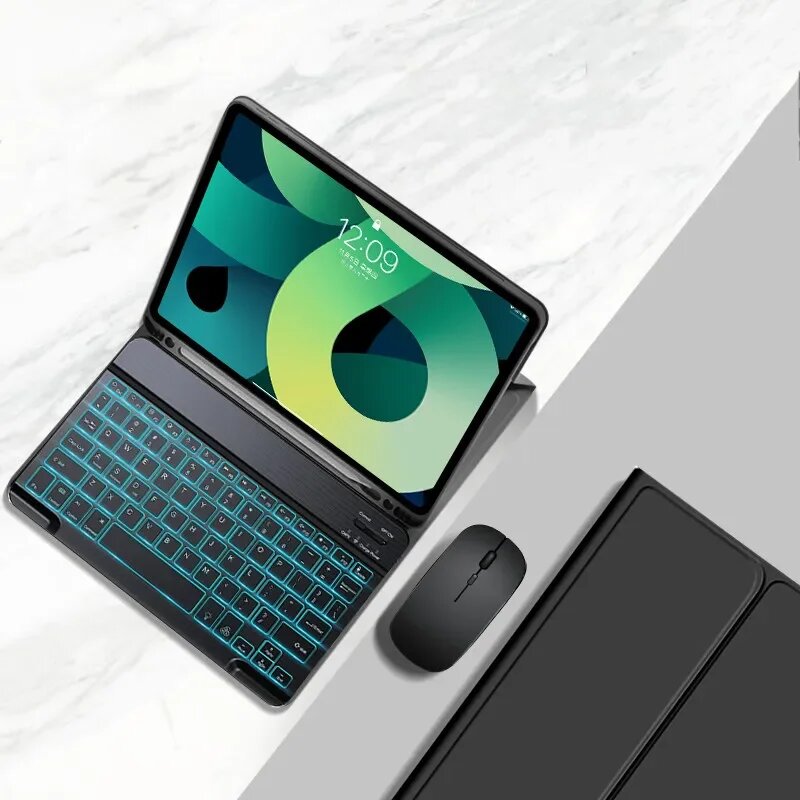 Клавиатура женская для Realme Pad Mini 8,7, 2022 дюйма, клавиатура с подсветкой, съемная Магнитная клавиатура, телефон с мышью