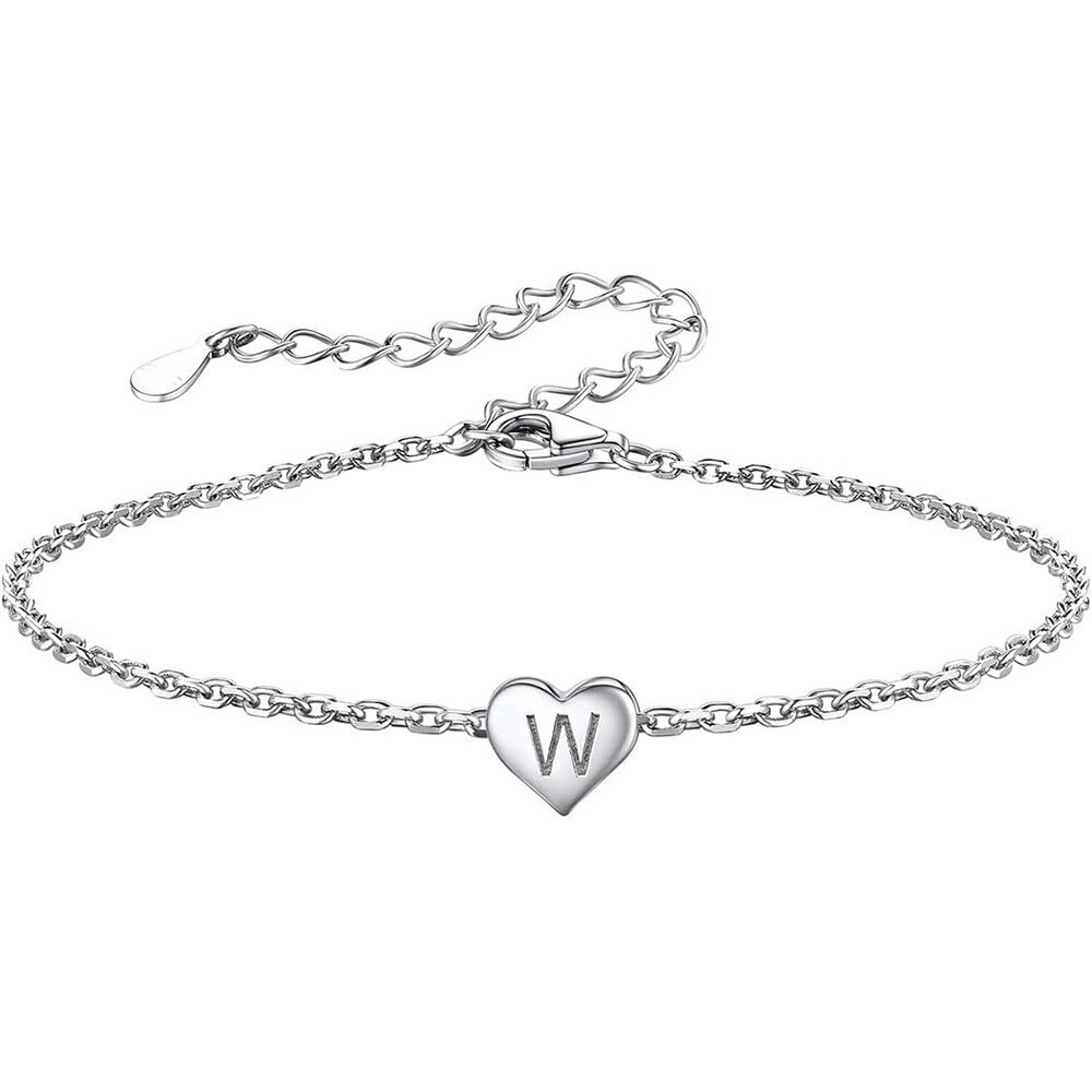 Браслет для гадания, YM Сердце Буква Медь Регулируемый A-Z Мода