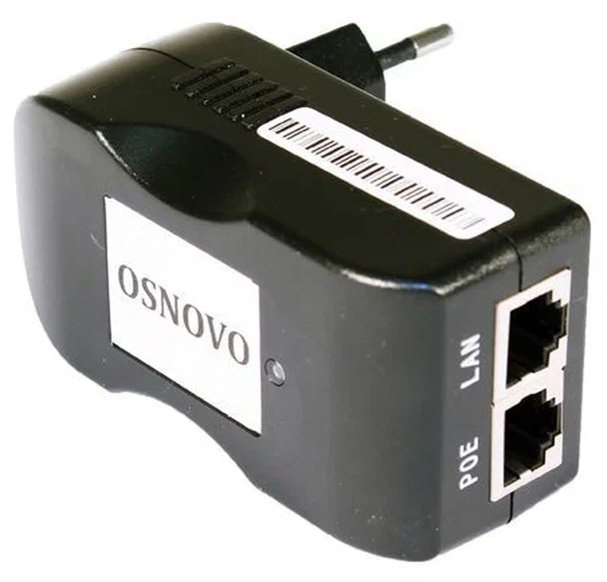Адаптер OSNOVO PoE-инжектор Fast Ethernet на 1 порт, мощность PoE - до 15.4W