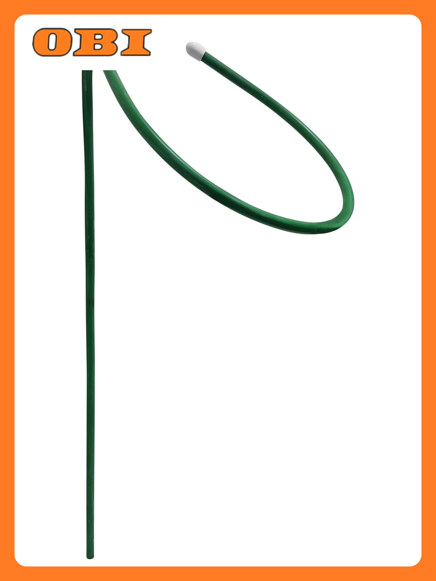 Опора для цветов H70 D30, металл, зеленая, неразборная, 1 шт