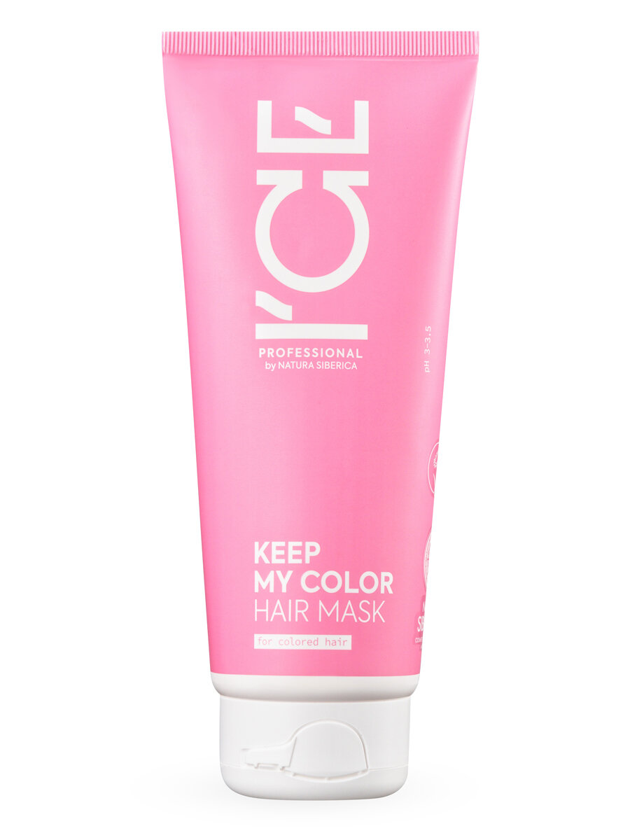Маска для волос ICE Professional by Natura Siberica Keep My Color для окрашенных и тонированных, 200 мл