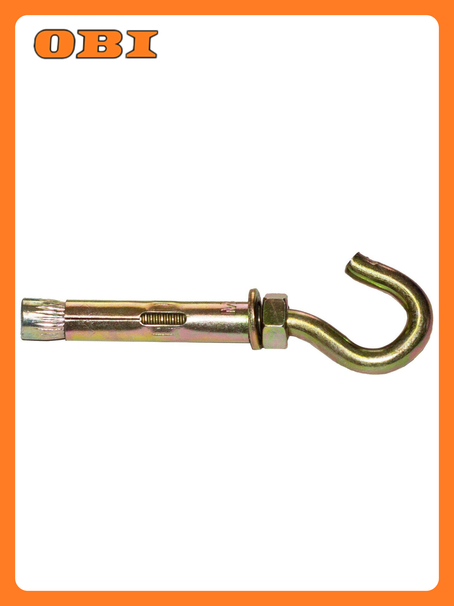 Анкер-болт с крюком Невский крепеж, сталь, оцинкованный, 8x45 мм, 3 шт.