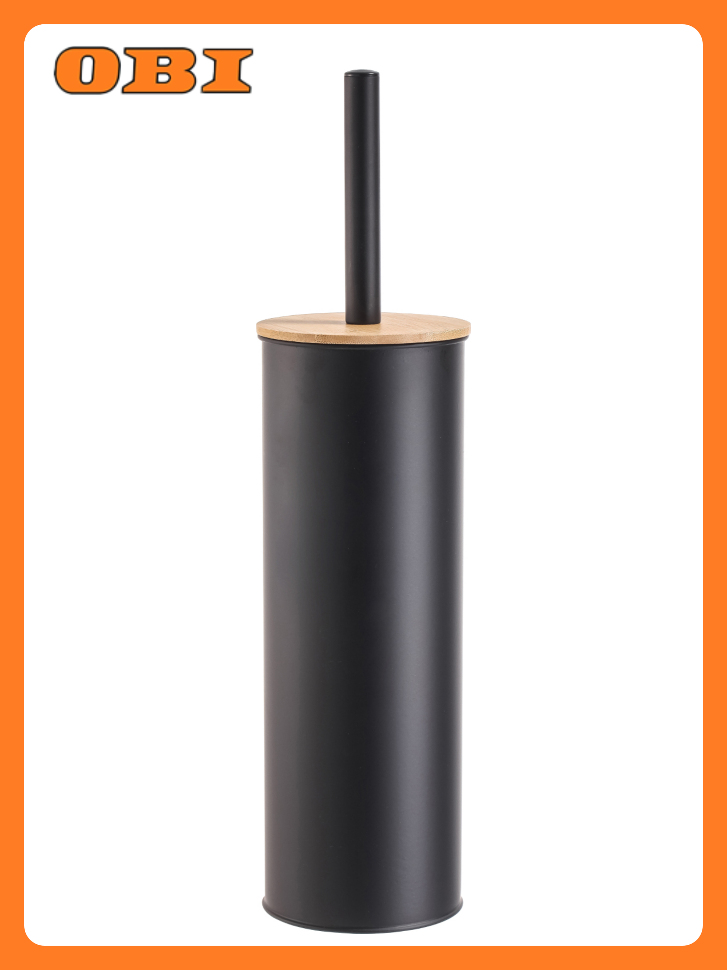 Ерш с бамбуковой крышкой DARK, черный/бамбук