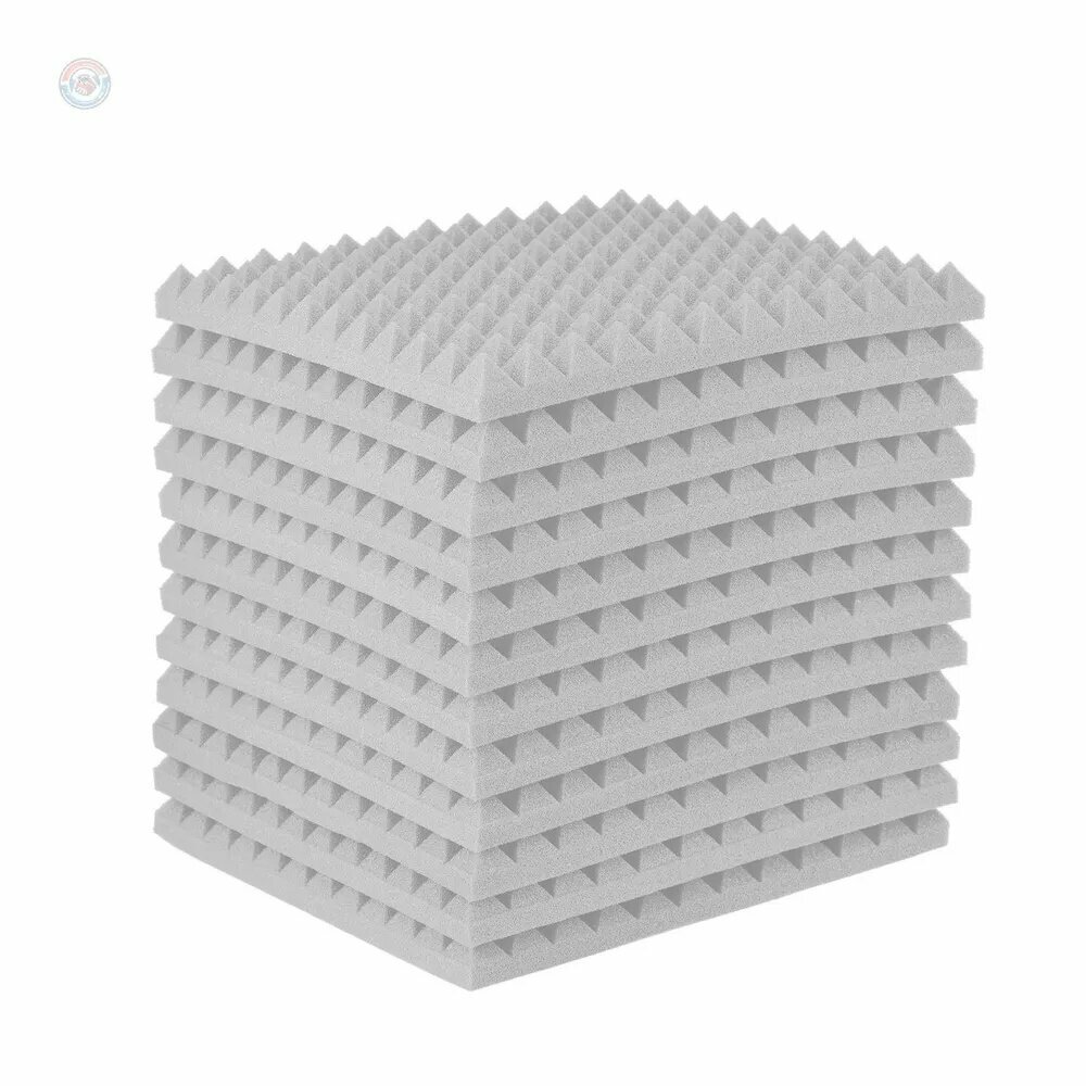 Акустический поролон для звукоизоляции, 12 шт в упаковке, панели для студии и дома, уменьшают эхо и реверберацию, декоративные звукопоглощающие плиты на стену и потолок, выбор формы и цвета