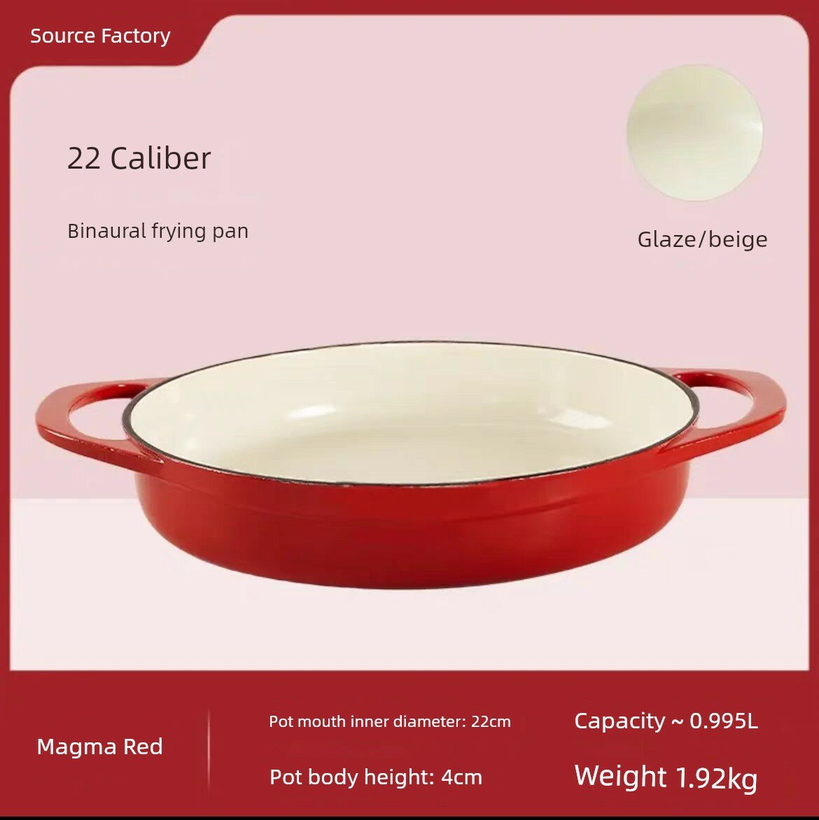 Чугунная эмалированная сковорода с антипригарным покрытием для дома и отеля, для стейков, блинов, жарки, подходит для