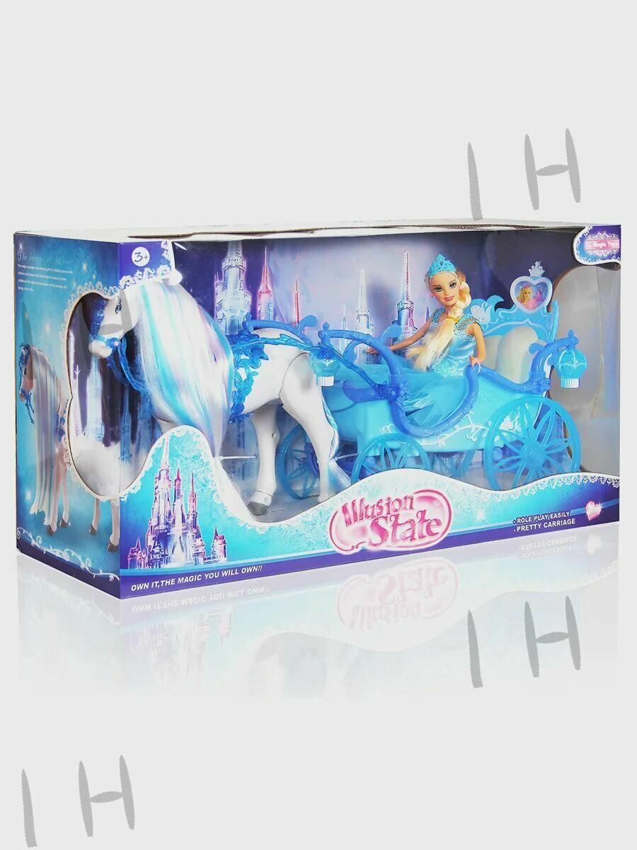 Карета с лошадью и куклой1