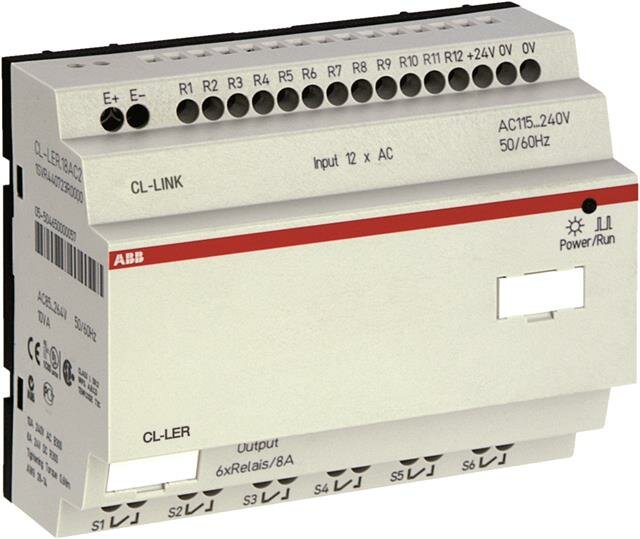 Модуль расширения В/В, ~100-240В, 12I/6O-релейных выхода , CL-LER.18AC2 ABB 1SVR440723R0000
