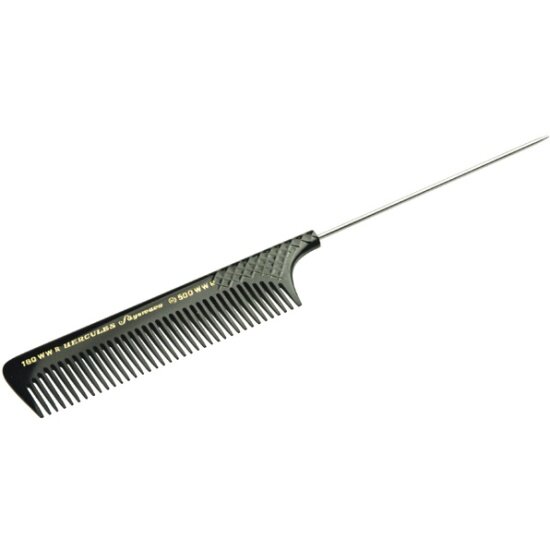 Расческа Hercules 180 WR9 каучуковая c металлическим хвостиком, 21,7 см