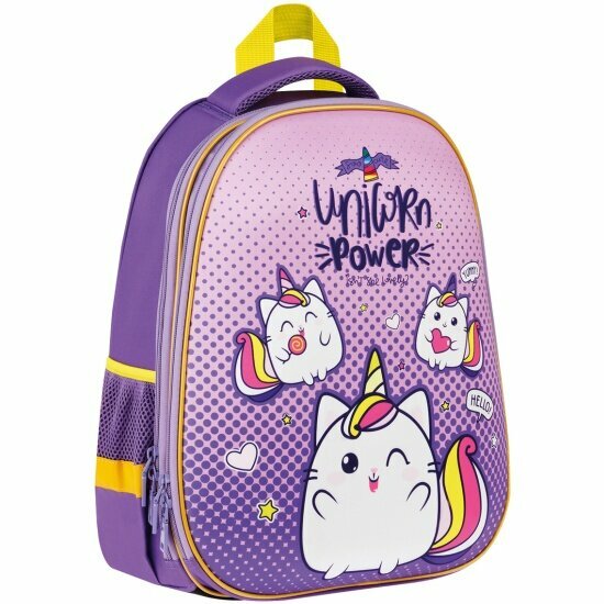 Ранец Artspace School Friend "Unicorn Power" 39*30*18см, 2 отделения, 2 кармана, анатомическая спинка