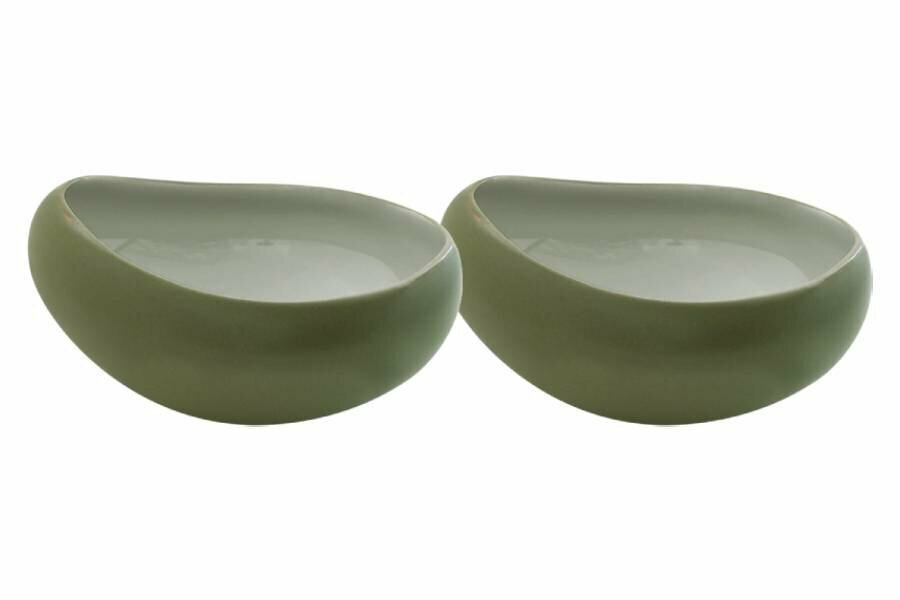 Набор 2 салатника Organica, зелёный, 15 см, 0,55 л (Easy Life)