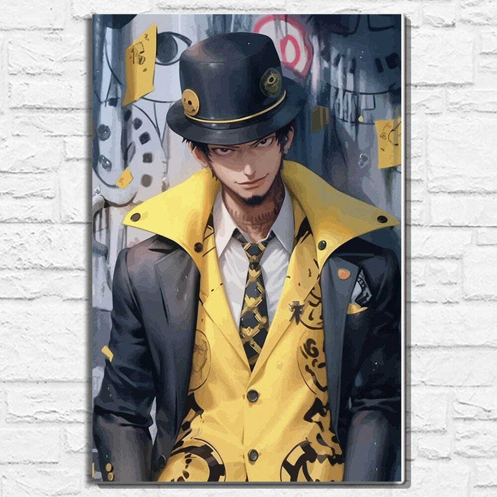 Картина по номерам на холсте аниме One Piece (Трафалгар Ло, anime) - 14950 В 60x40