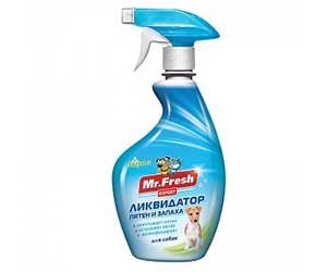 Спрей ликвидатор пятен и запаха для собак Mr.Fresh expert 3 в 1 500мл f404