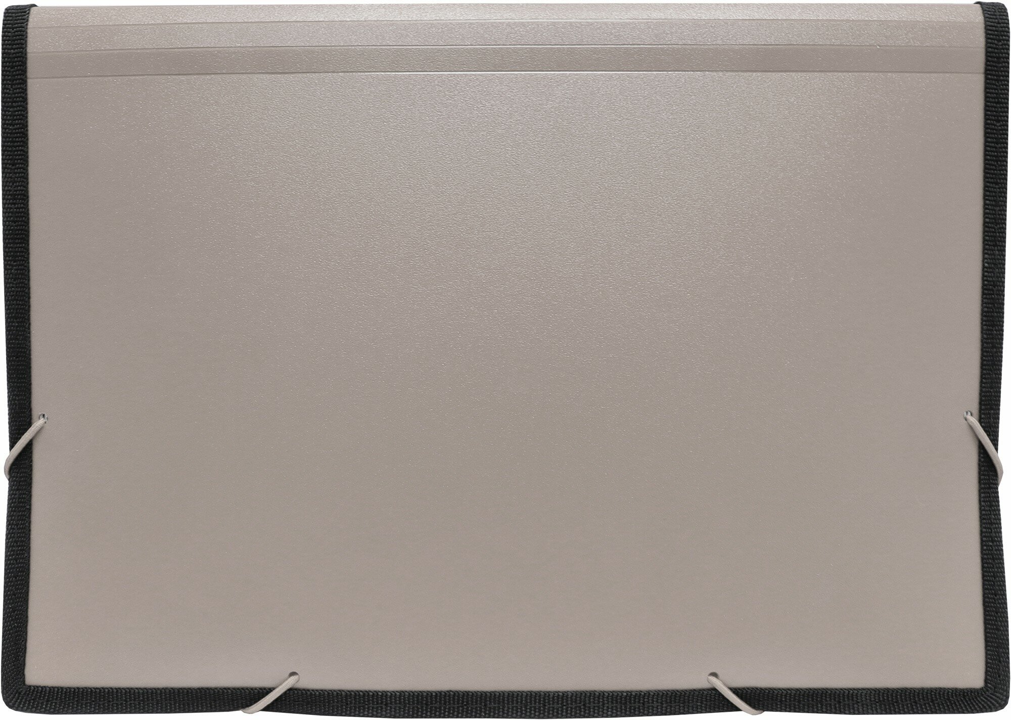 Папка на резинке, 13 отделений, А4, серая