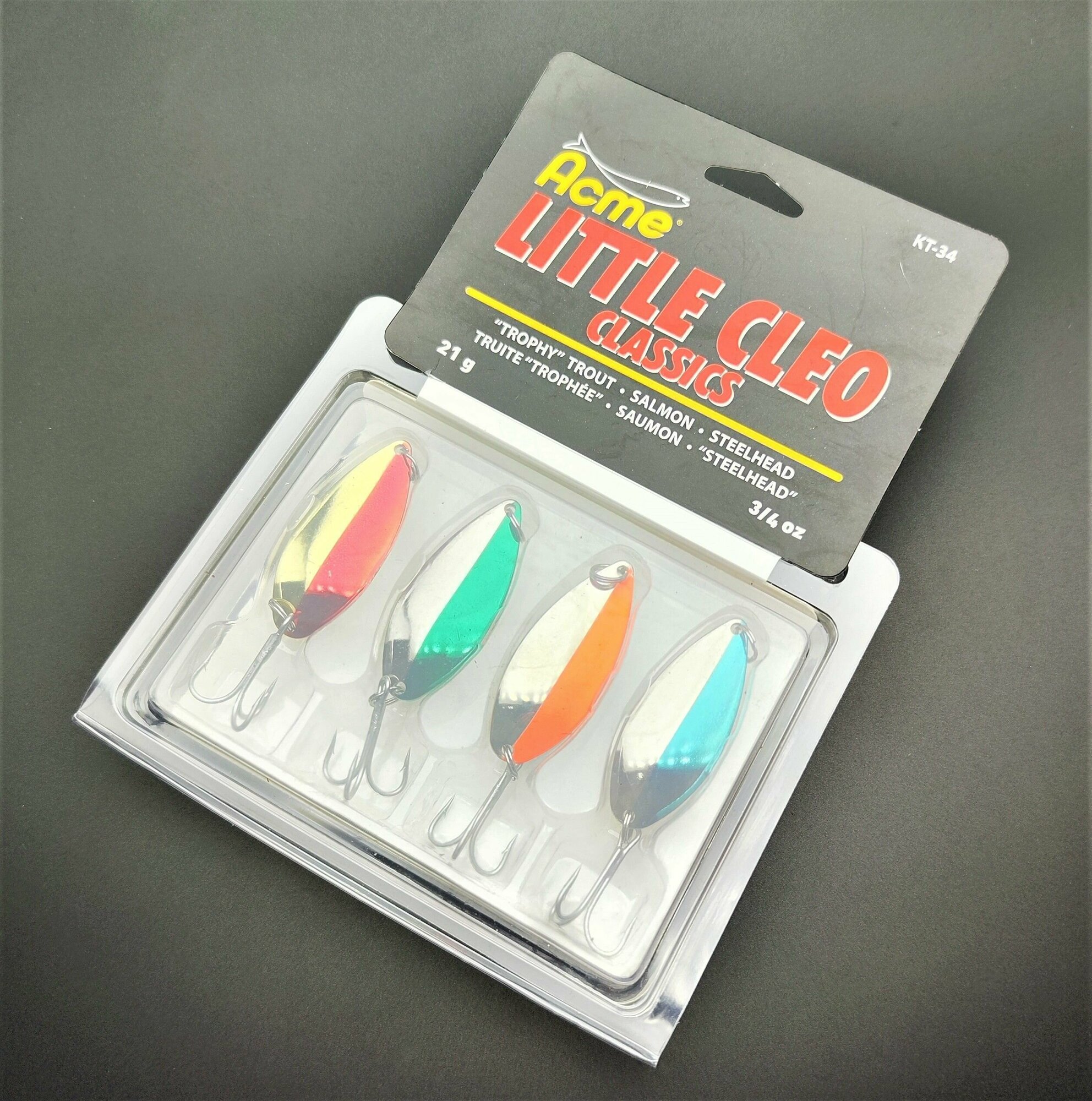 Набор блесен Acme Little Cleo 63мм 21г для рыбалки на щуку, жерех, судак, лосось