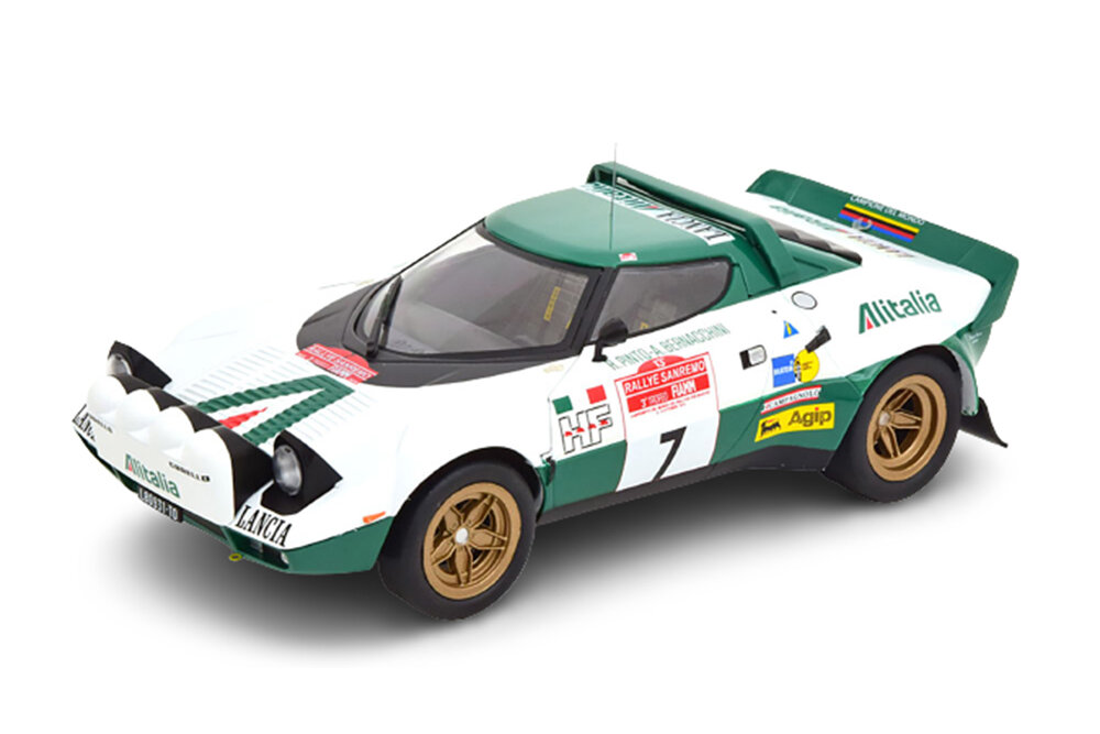 Модель коллекционная IXO Lancia stratos hf #7 alitalia pinto/bernacchini rally san remo 1975