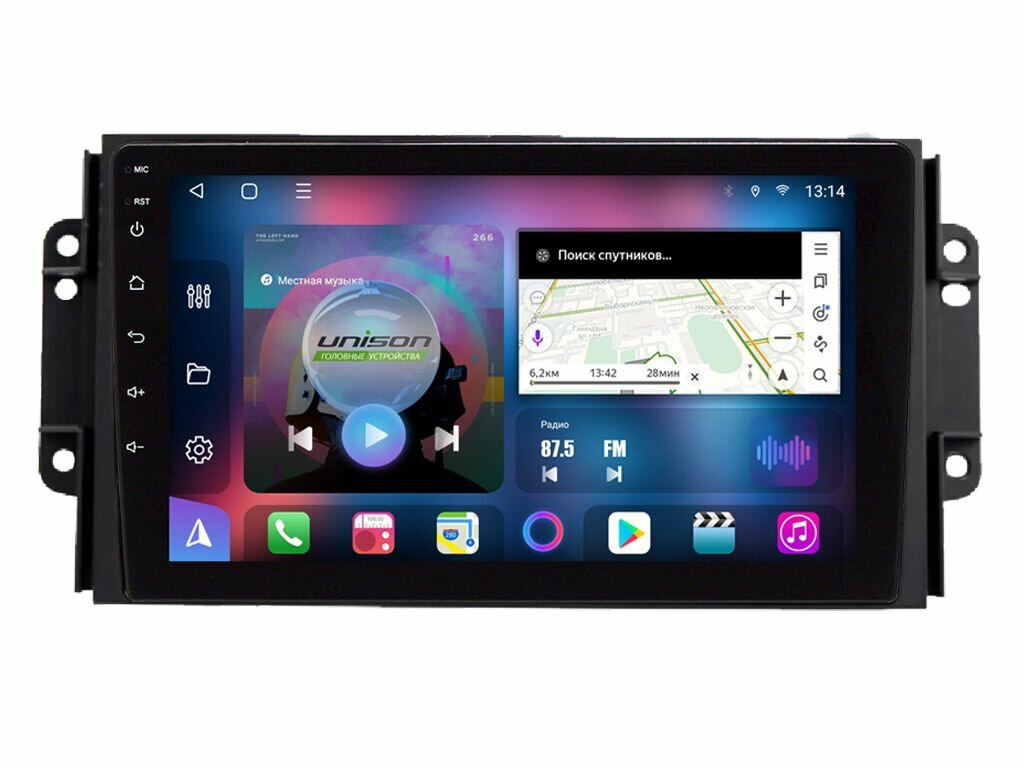 Штатная магнитола Chery Tiggo 3 2014-2020 UNISON 09А6 6Gb/128Gb, 8 ядер (3026-09HA6)