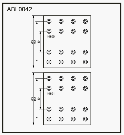 Накладки тормозныекомплект STD WVA (19890 19891) HCV Allied Nippon ABL0042