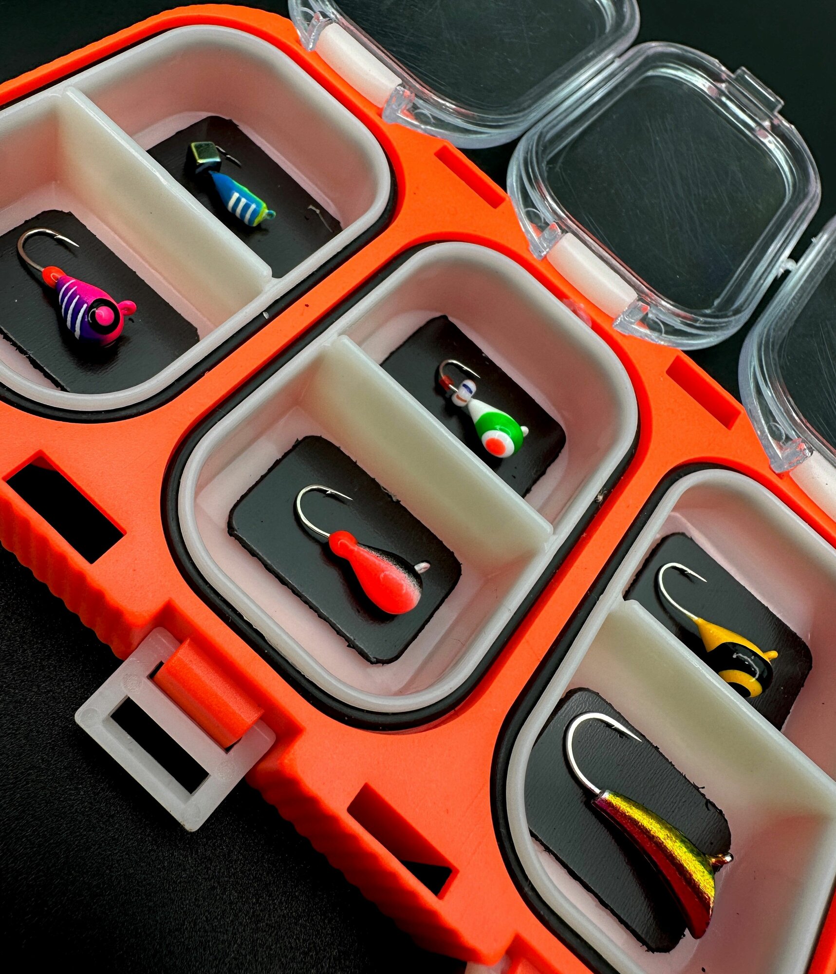 Мормышки вольфрамовые Luxe ручной работы для зимней рыбалки 6 шт 1 - 2.5 грамм Columbia Fishing company на окунь, плотву, лещ, красноперку/ подарок рыбаку на новый год