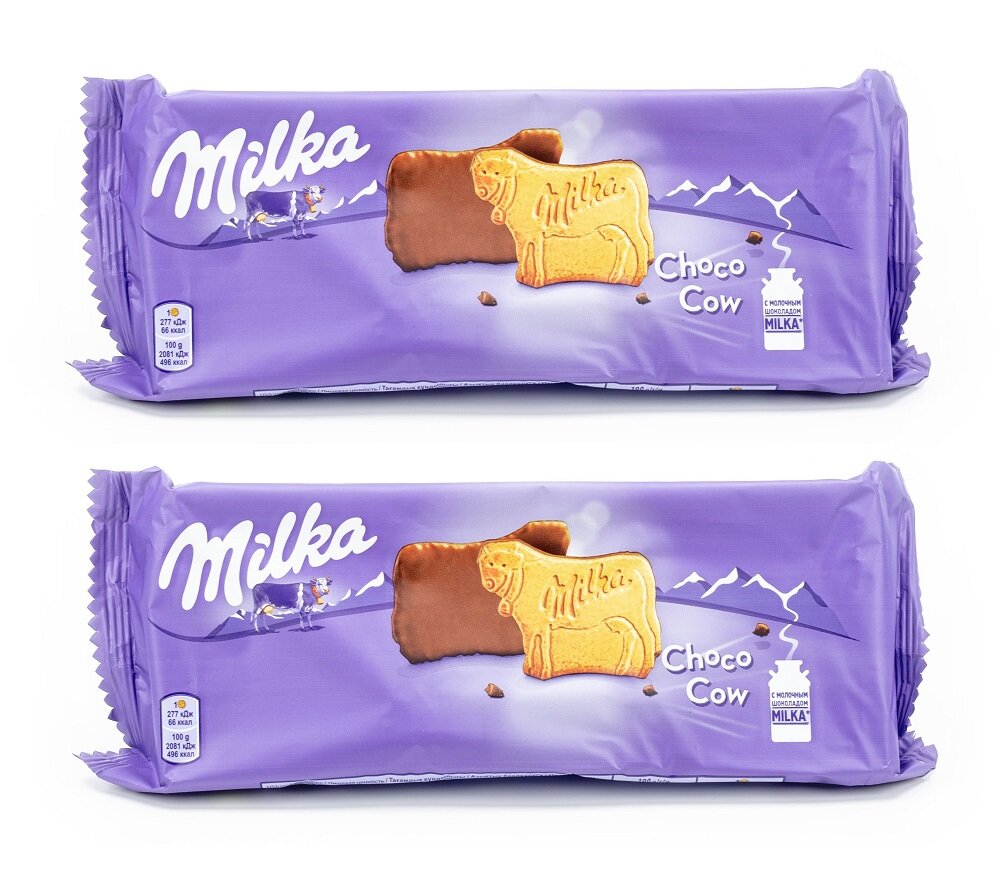 Печенье Milka Choco Moo Cow, 120 г х 2 шт (Милка Чоко Му)