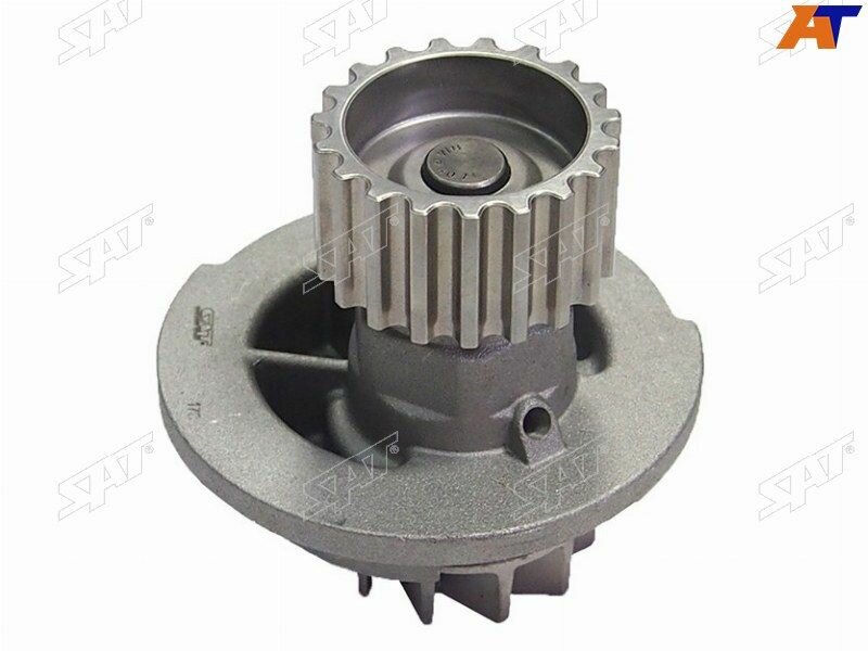 . SAT Насос водяного охлаждения (помпа) для DAEWOO NEXIA 12-/CHEVROLET LACETTI 05- F14/16/A16DMS (с прокладкой)