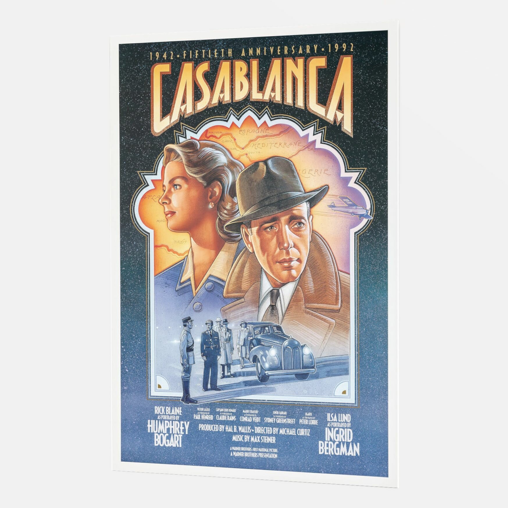 Постер (плакат) ретро, по фильму Касабланка 40x60 см. от Poster4me