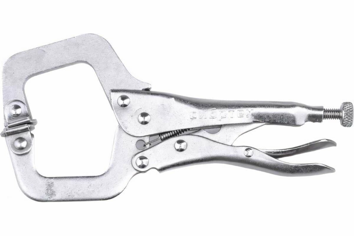 СИБРТЕХ Зажим ручной, увеличенный захват, подвижные губки, 170 мм 18425
