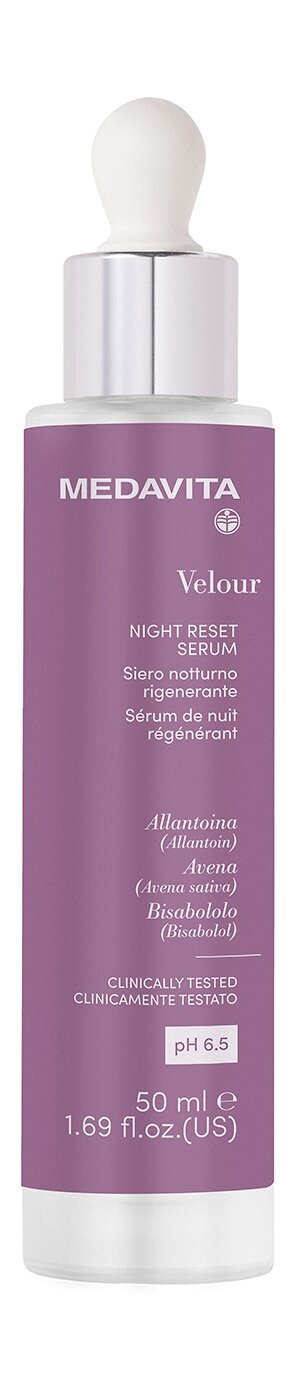 MEDAVITA Velour Night Reset Serum Сыворотка ночная для ухода за кожей головы и лица питательная, 50 мл