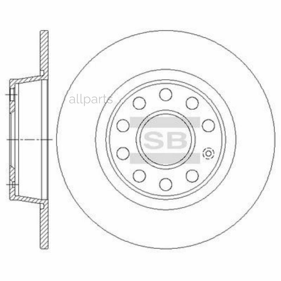 SANGSIN BRAKE SD5411 диск тормозной
