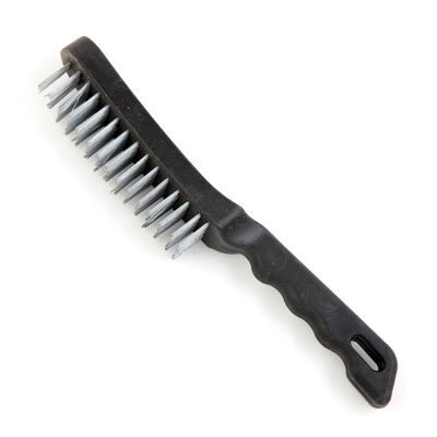 Щетка металлическая 6-рядная (пластик. ручка)