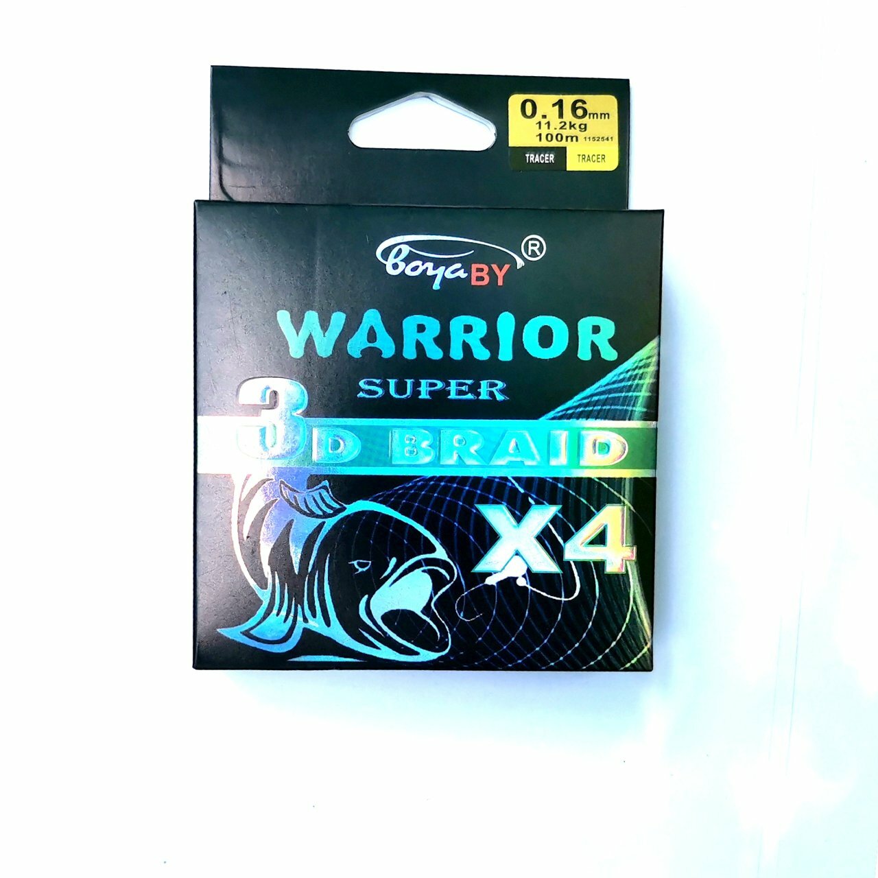 Плетёный шнур BoyaBy 3D Warrior 0.16мм 100м